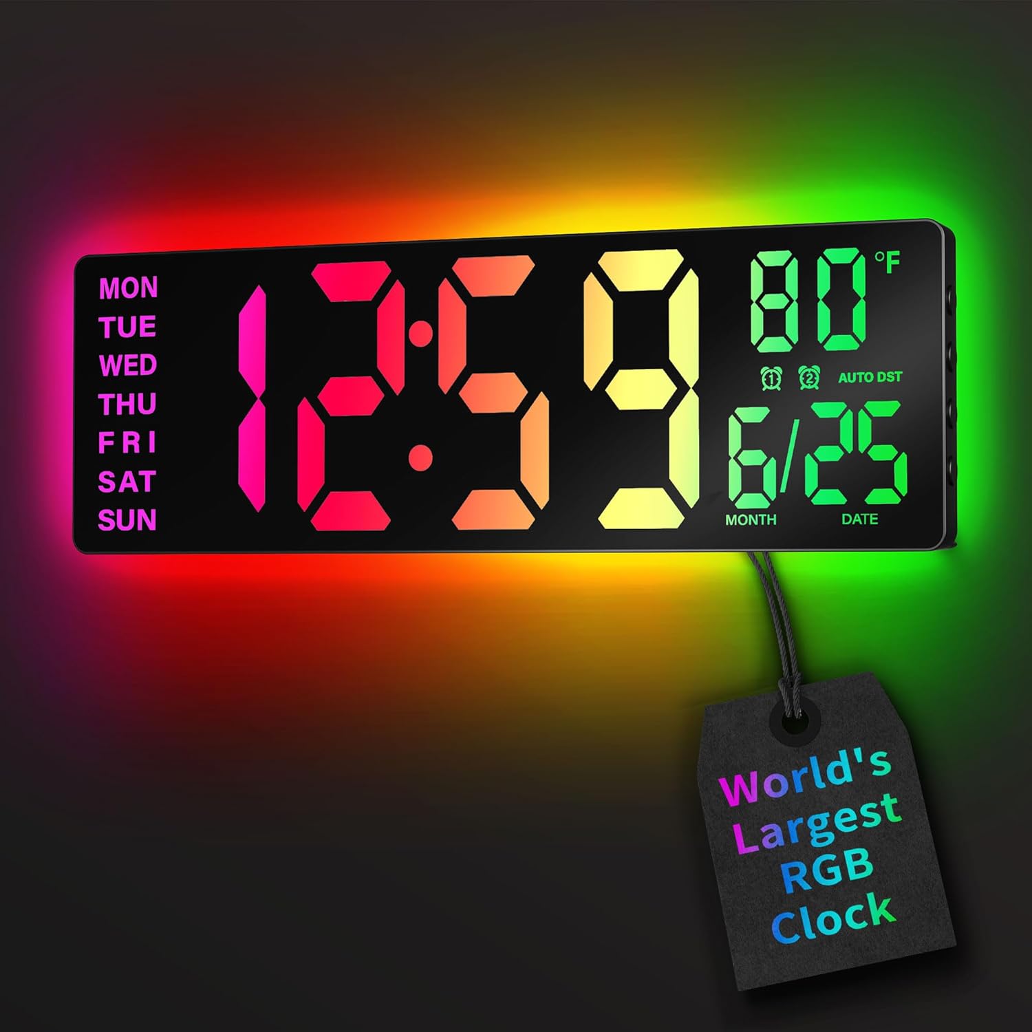 HyperGlow Pro RGB Wall Clock – Cozy Home